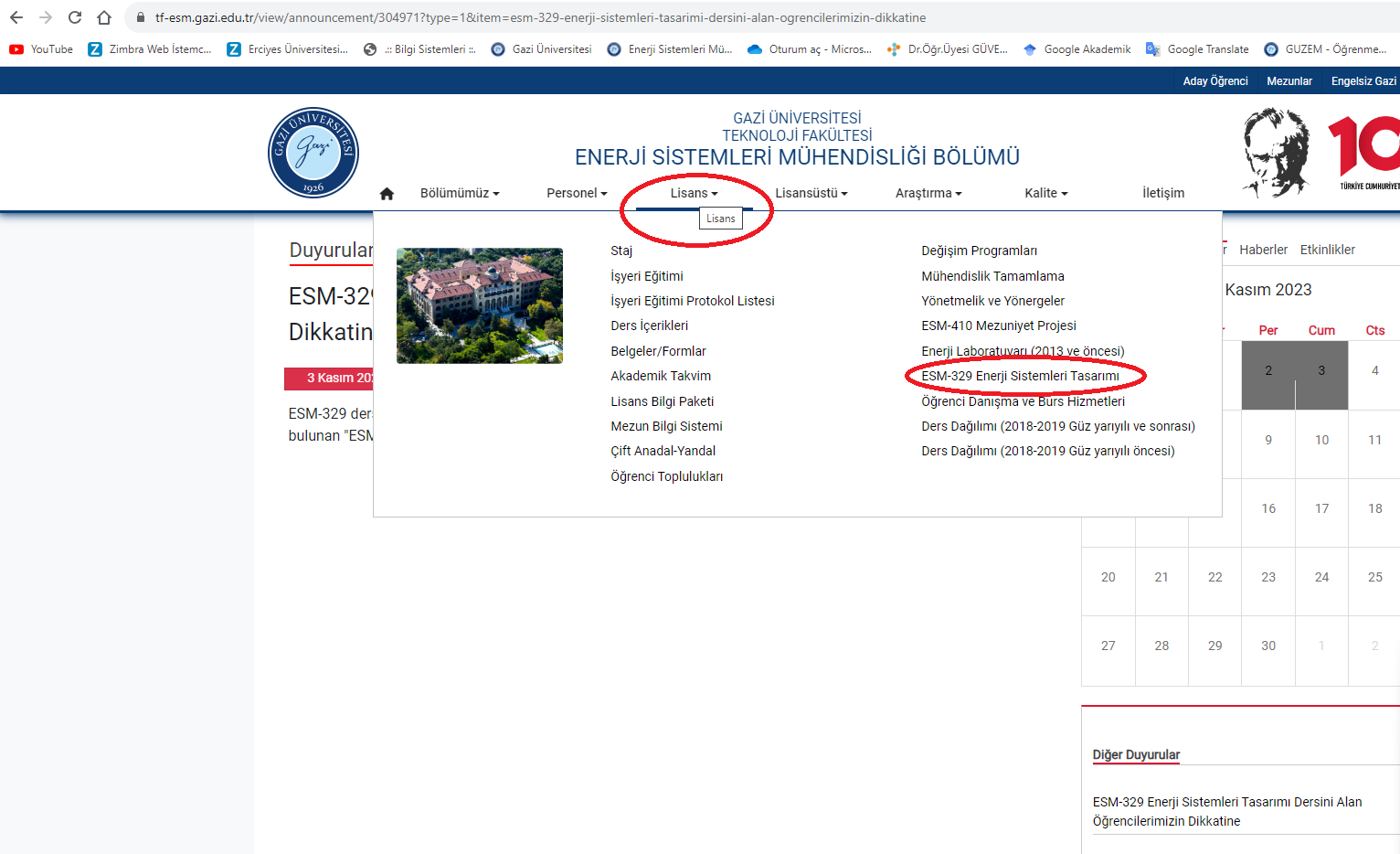 ESM-329 Enerji Sistemleri Tasarımı Dersini Alan Öğrencilerimizin Dikkatine | Enerji Sistemleri ...