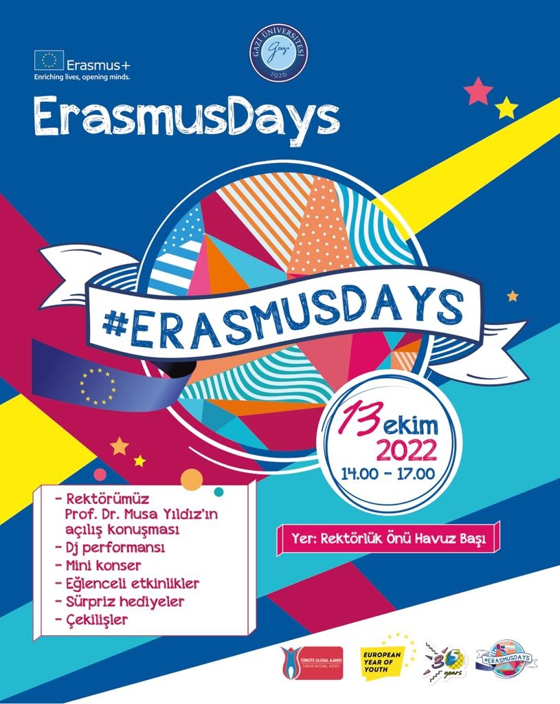 Erasmusdays Etkinliği (Tüm Öğrenciler Ve Akademik Personellere Yönelik) (13 Ekim 2022 Saat: 14. ...